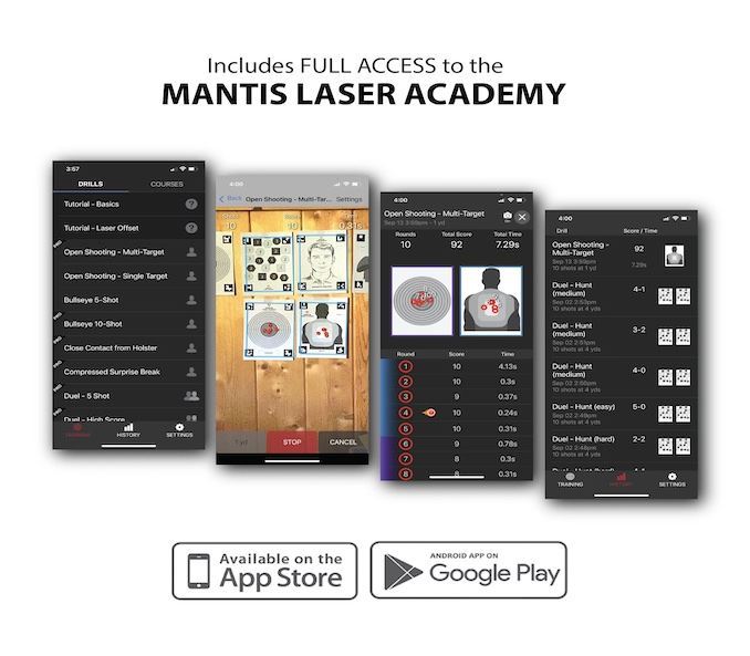 Top Pack Defense. MANTIS LASER ACADEMY Training Kit - 9mm
