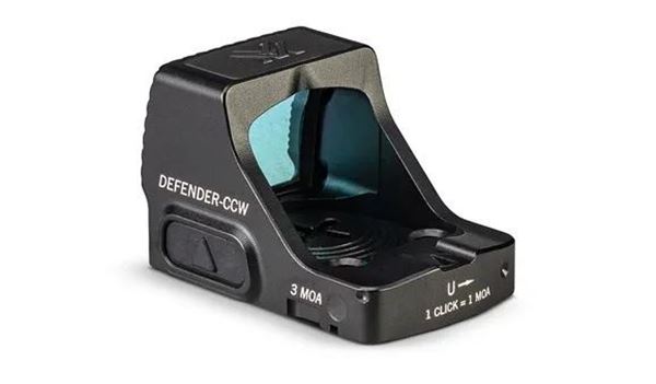 Top Pack Defense. Vortex Defender CCW 3 MOA Green Dot